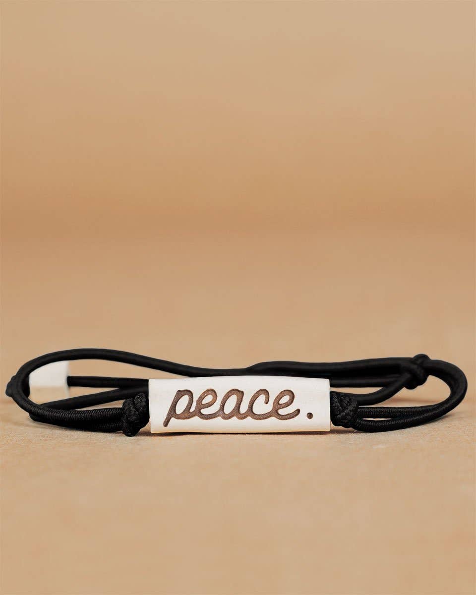 Peace Cursive Lovely Bracelet | Gypsy Soul Boutique
